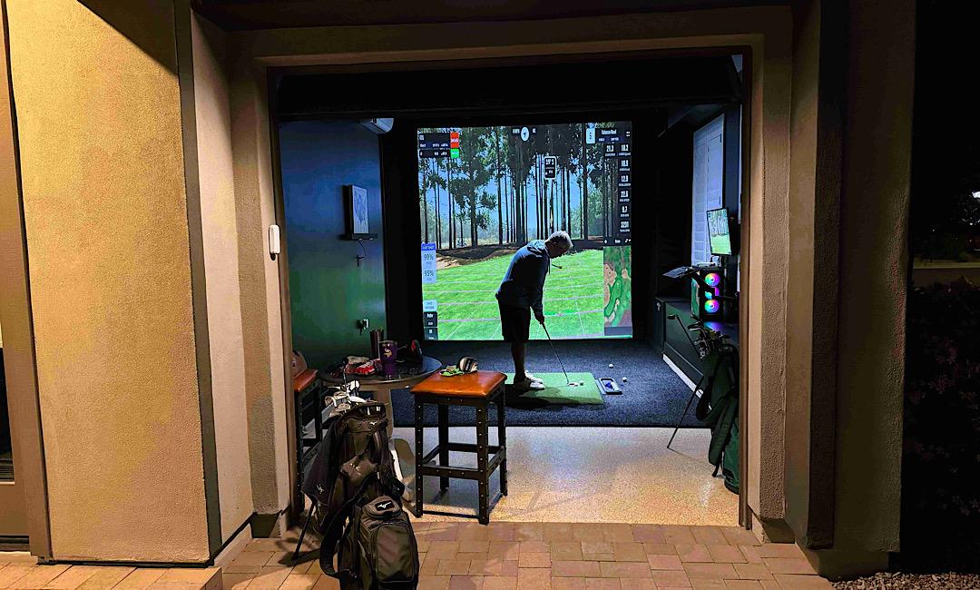 Golf Simulator Hitting Bay Design: The Room, Screen, Turf & Tech Detai