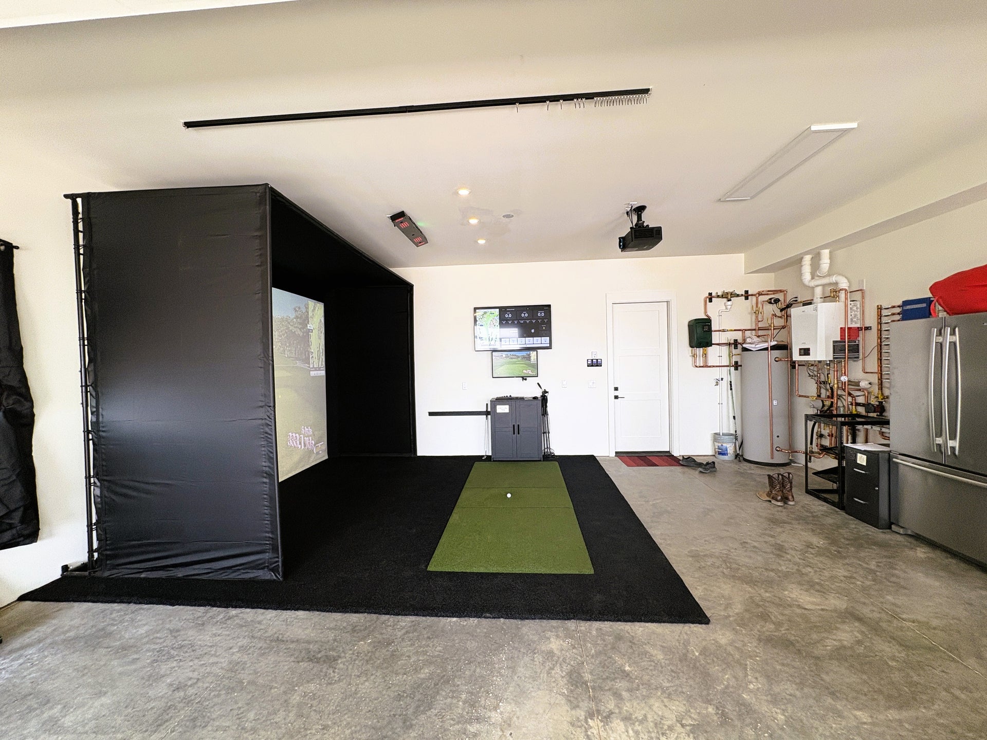 Garage Golf Simulator in Steamboat Springs, CO