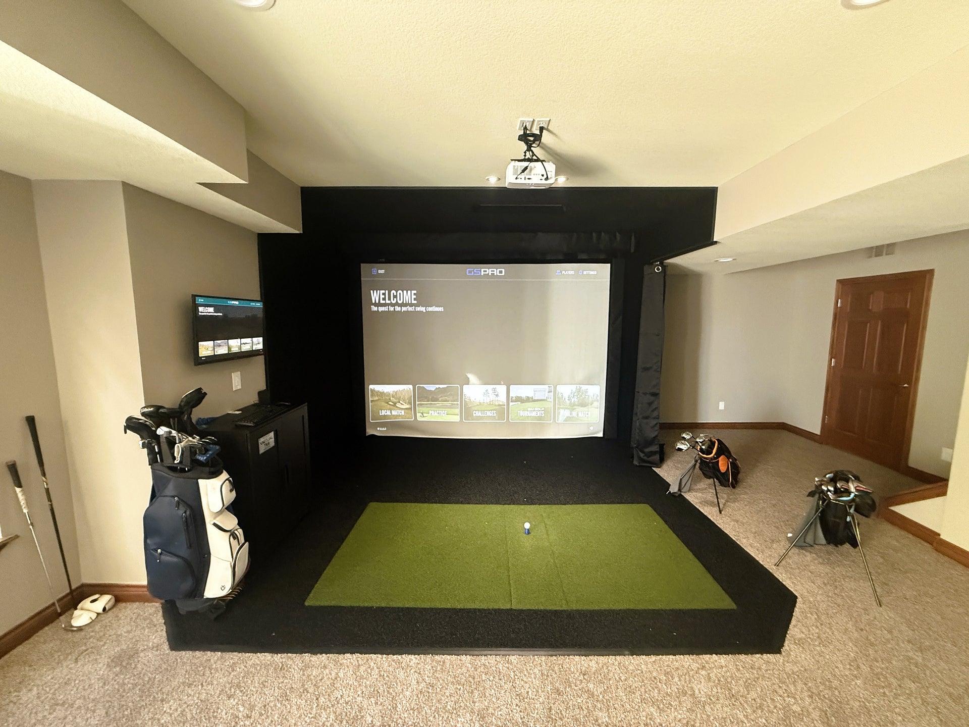 Basement Golf Simulator – Arvada, CO