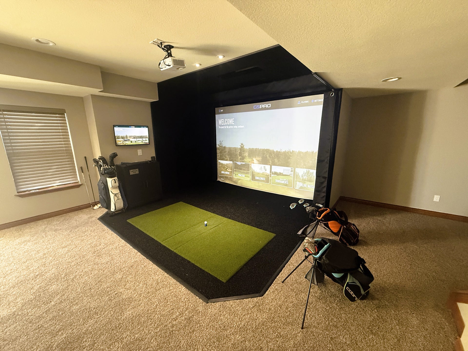 Basement Golf Simulator – Arvada, CO