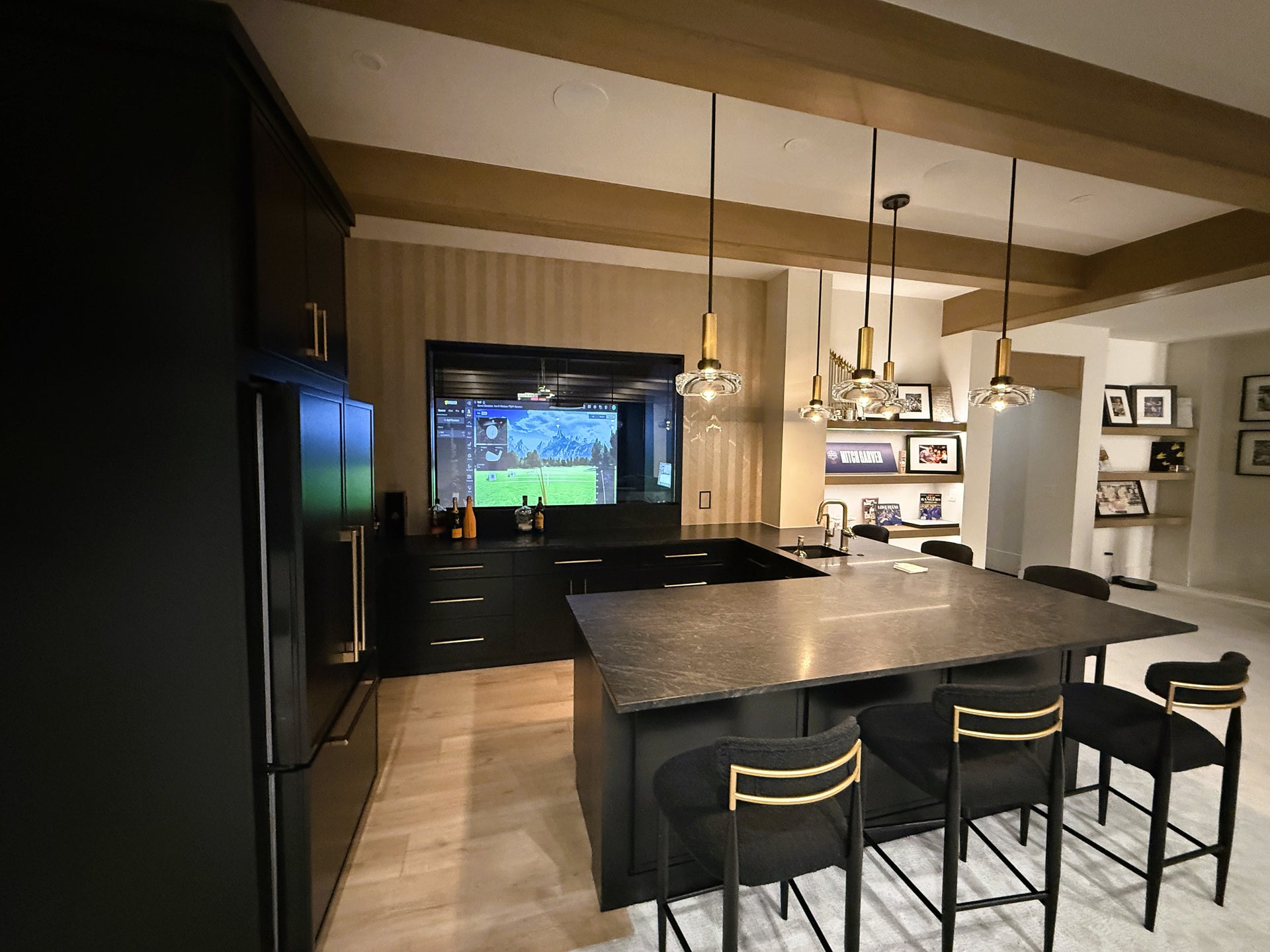 Custom Basement Golf Simulator – Parker, CO