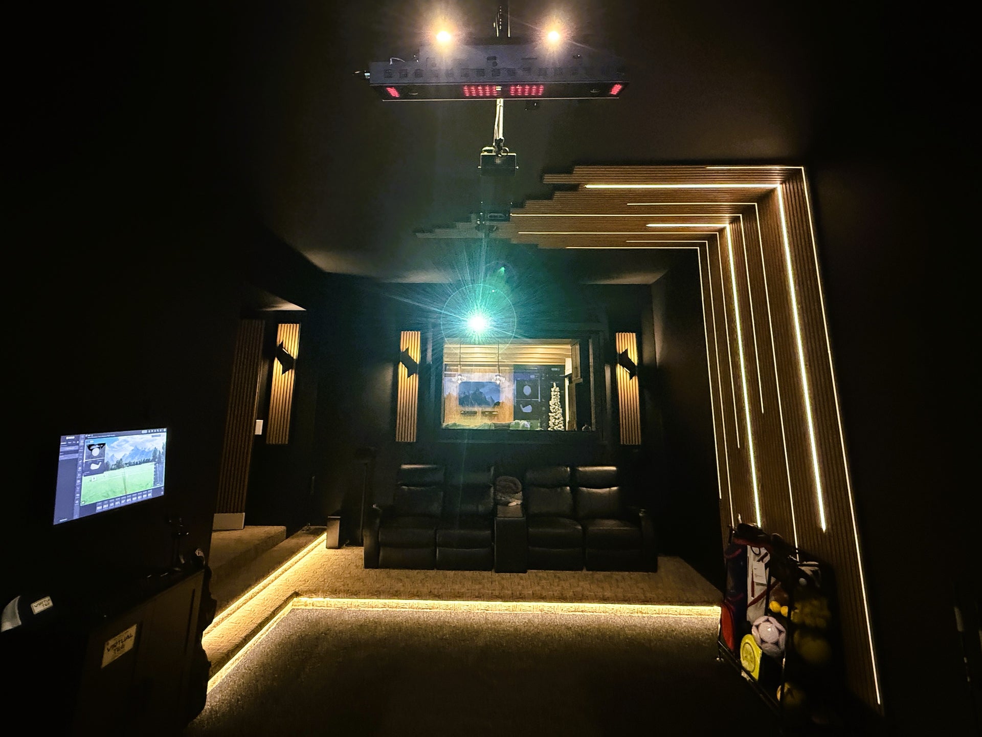 Custom Basement Golf Simulator – Parker, CO