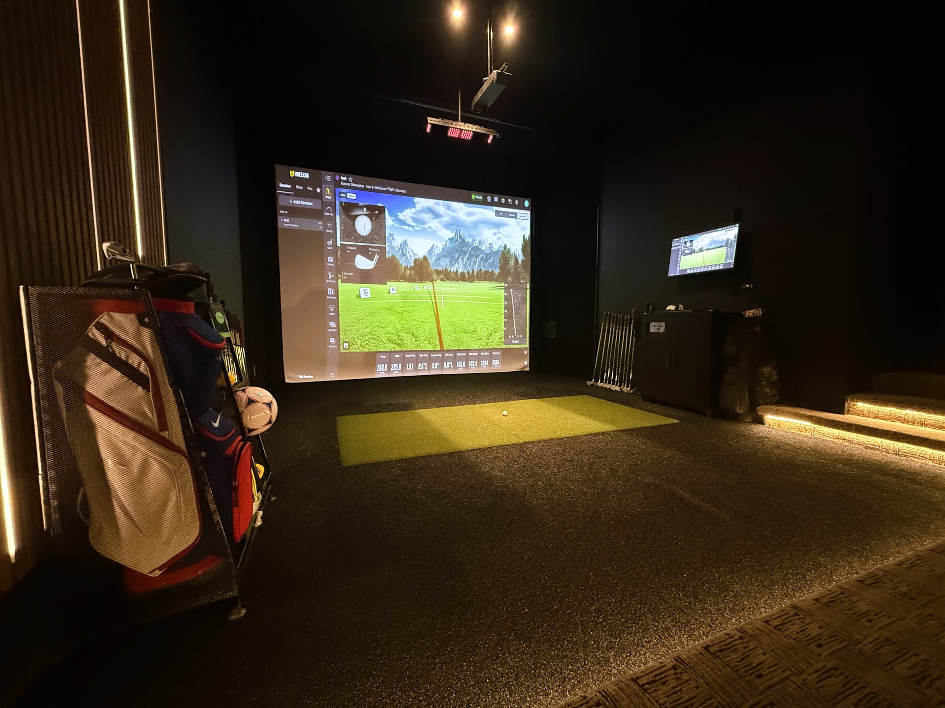 Custom Basement Golf Simulator – Parker, CO