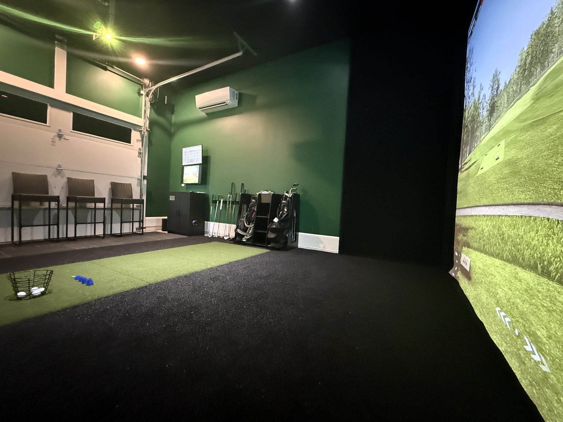 Charlotte, NC Garage Golf Simulator | Virtual Tee Installation