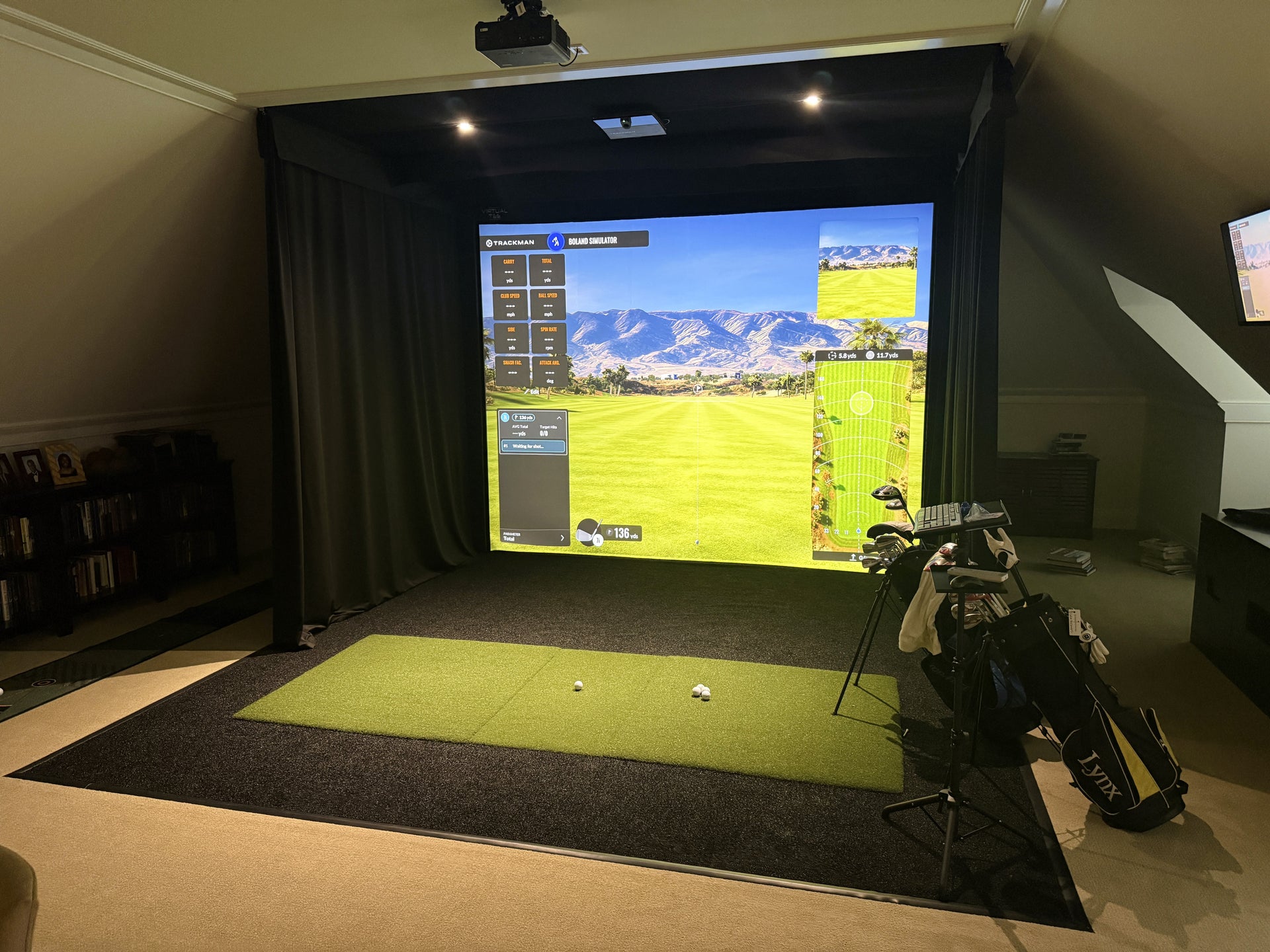 Bonus Room Trackman Golf Simulator – Charlotte, NC