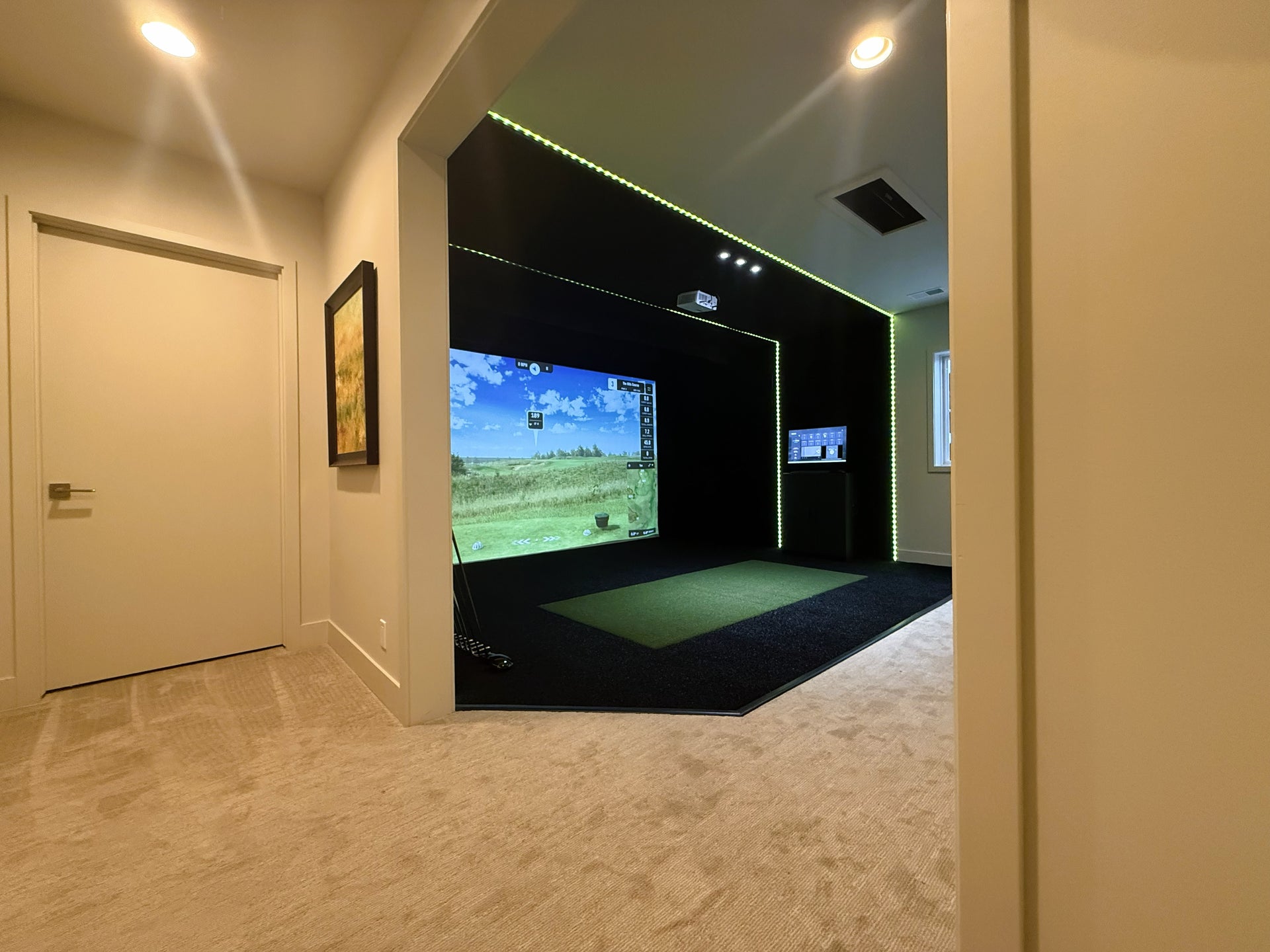 Basement Golf Simulator – Grand Rapids, MI